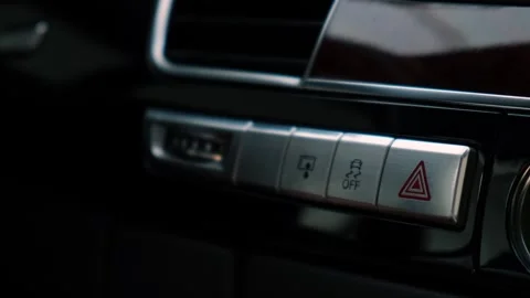 Red emergency button flashing Interior o... | Stock Video | Pond5