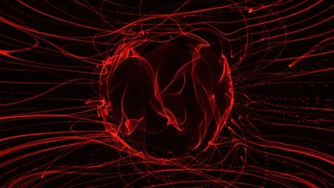 Red Energy Flow in a Rotating Vortex Abs... | Stock Video | Pond5