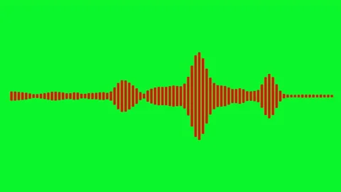 Red Equalizer On Green Screen, Sound Wav... | Stock Video | Pond5