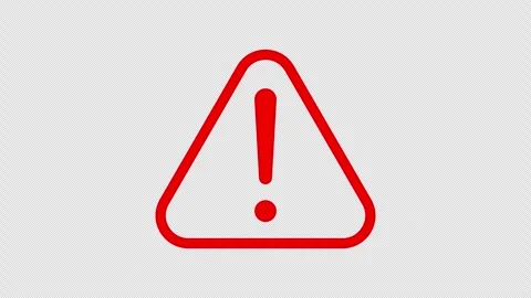 Red exclamation mark animation. Attentio... | Stock Video | Pond5