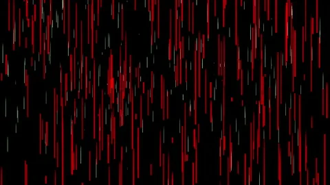 Red falling lines on black background | Stock Video | Pond5