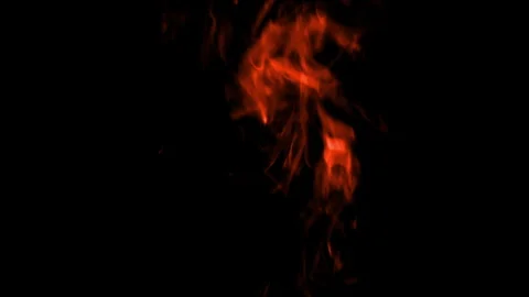 Red Fire, high quality 3D rendering on b... | Stock Video | Pond5