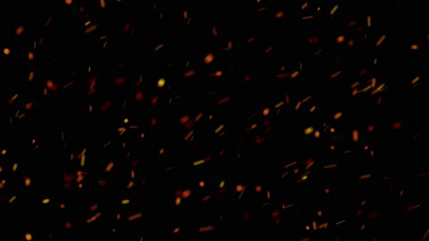 Red Fire Particles. Burning fire embers ... | Stock Video | Pond5