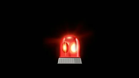 Red Flashing Emergency Lights Animation ... | Stock Video | Pond5
