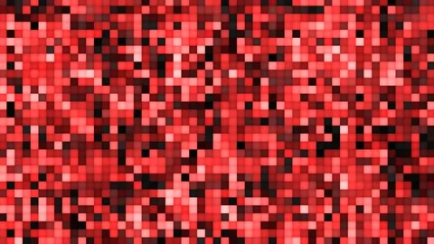 Red floating pixels background loop. Slo... | Stock Video | Pond5