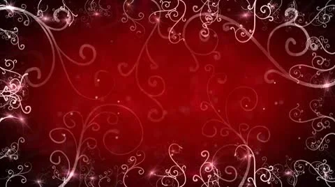 red flourishes frame loop background | Stock Video | Pond5