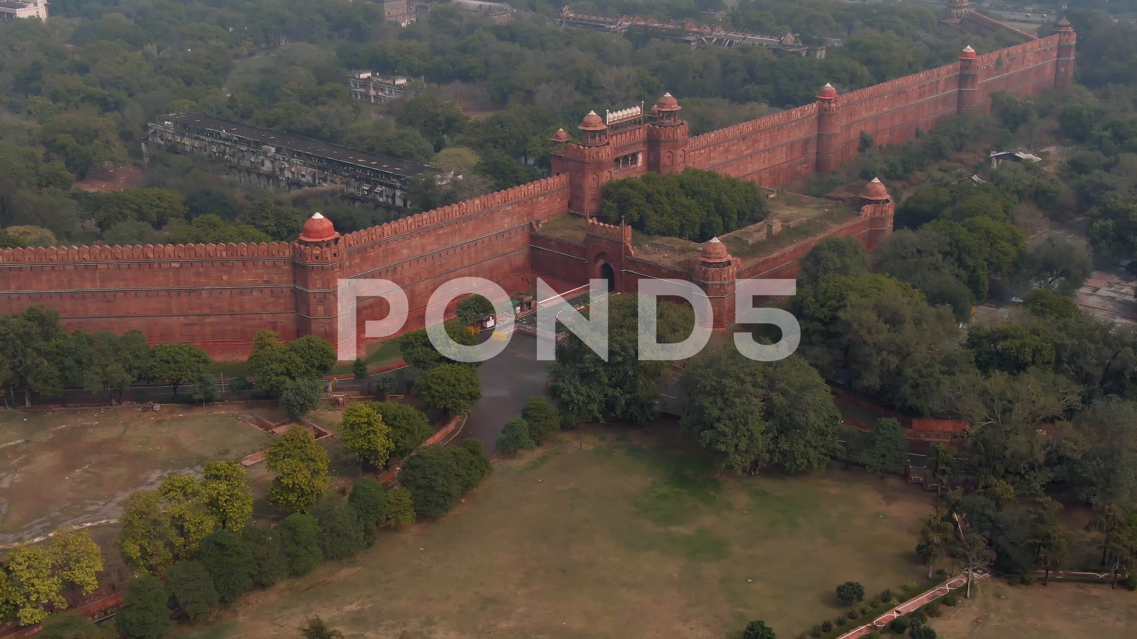 Red Fort Delhi Aerial