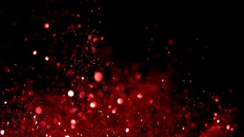 Red glitter explosion in super slow moti... | Stock Video | Pond5