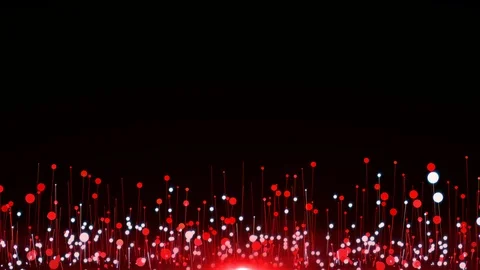 Red glitter sparkles animation on black ... | Stock Video | Pond5