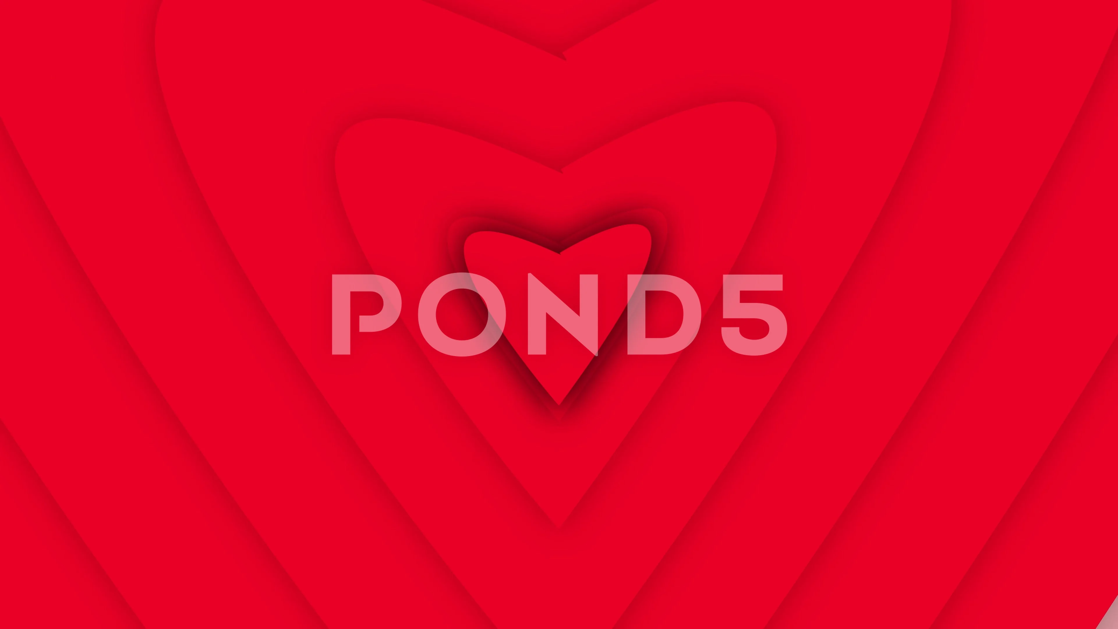 Red Sparkle Heart Background
