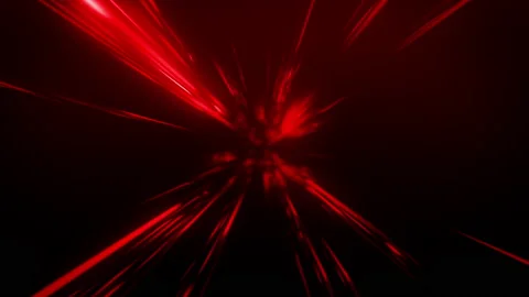 red glow light rays with time warp on ro... | Stock Video | Pond5