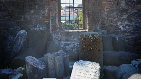 Red Hall Basilica Roman Historical Struc... | Stock Video | Pond5