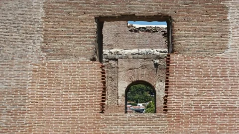 Red Hall Basilica Roman Historical Struc... | Stock Video | Pond5