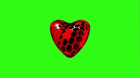 Red Heart Animation Background Beats 3d ... | Stock Video | Pond5