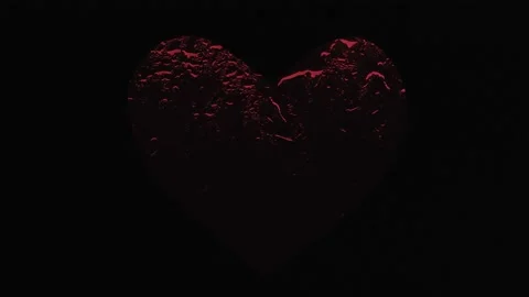 red heart with drops in the rain, on a b... | Stock Video | Pond5