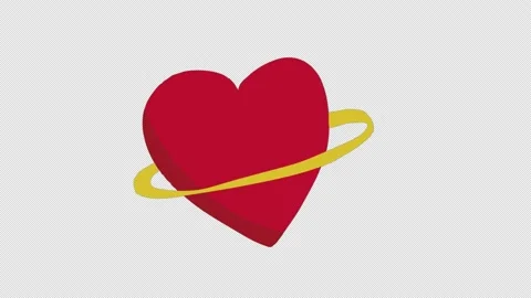Red heart icon love loop Animation video... | Stock Video | Pond5