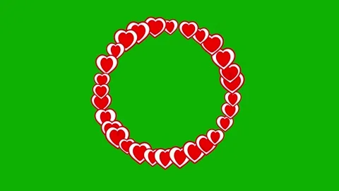 Red Circle Green Screen Stock Video Footage | Royalty Free Red Circle ...