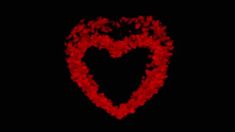 Red Hearts Intro or Reveal Motion Graphi... | Stock Video | Pond5