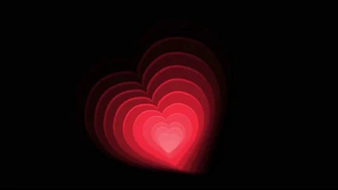 Red hearts pattern motion graphics with ... | Stock Video | Pond5