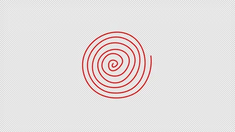 Red helical coil animation, alpha channe... | Stock Video | Pond5