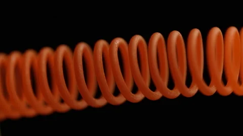 Red-hot spiral wire on a black backgroun... | Stock Video | Pond5