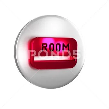 Red Hotel key card from the room icon isolated on transparent ...