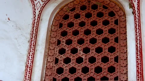 Red Jali Pattern is an Architectural Ma... | Stock Video | Pond5