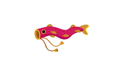 red japanese fish koi animation | Stock Video | Pond5
