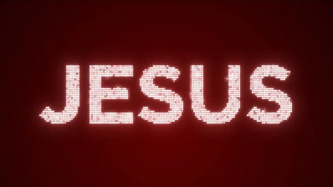 Red JESUS Sparkling Background Loop with... | Stock Video | Pond5