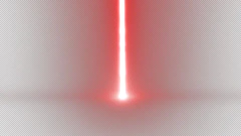 Red laser beam, Mov, alpha channel (tran... | Stock Video | Pond5