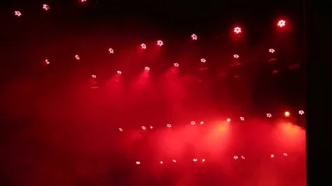 The red light at the concert. The light ... | Stock Video | Pond5