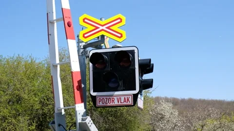 Red light semaphore for warning signals ... | Stock Video | Pond5