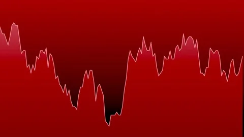 red line graph on red background chart o... | Stock Video | Pond5