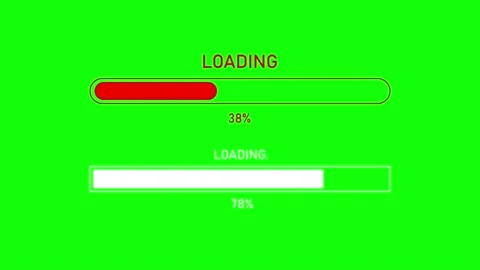 Red loading buffer progress bar. White d... | Stock Video | Pond5