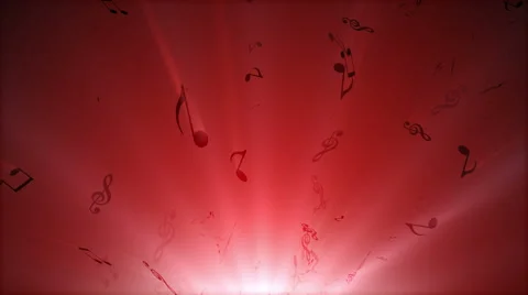 Red Music notes background | Stock Video | Pond5