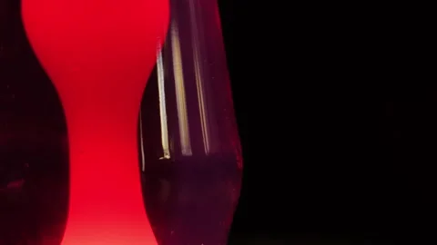 Red neon Lava Lamp with black background... | Stock Video | Pond5