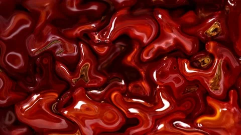 red oil shiny liquid animated background | Stock Video | Pond5