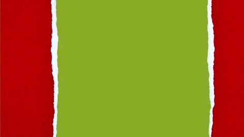 Red paper torn on chroma key background. | Stock Video | Pond5