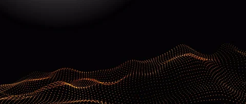 Red Particle Form wave - 3D rendering Gl... | Stock Video | Pond5