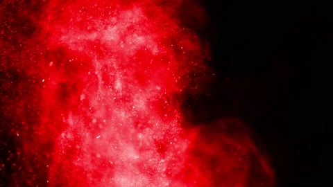 Red Particles And Dust On A Black Backgr... | Stock Video | Pond5