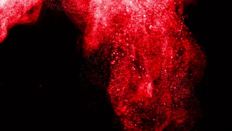Red Particles And Dust On A Black Backgr... | Stock Video | Pond5