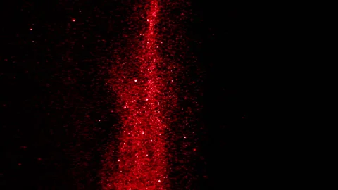 Red Particles And Dust On A Black Backgr... | Stock Video | Pond5