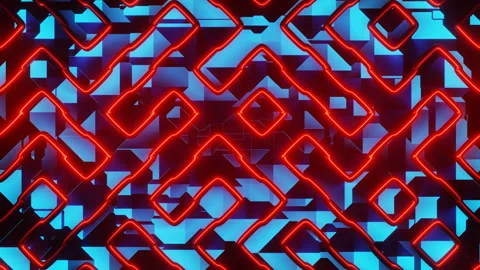 Red Pipes on Blue Background Loop Animat... | Stock Video | Pond5