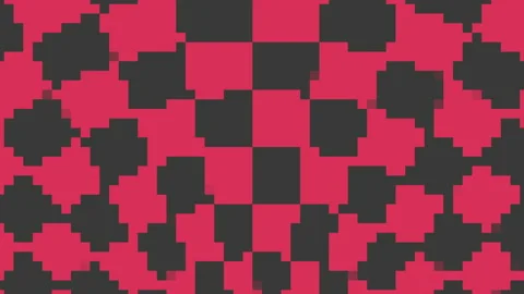 Red pixels in 8 bit pattern on black gra... | Stock Video | Pond5
