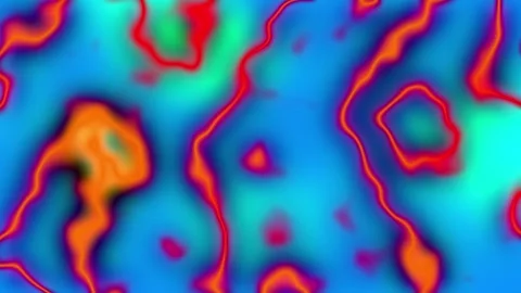 Red plasma in blue abstract animation | Stock Video | Pond5