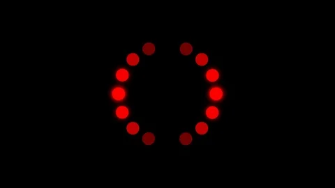 Red Preloader with Glow with Transparent... | Stock Video | Pond5