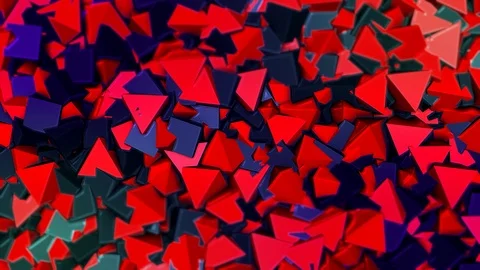 Red Pyramids Form A Moving Wall Seamless... | Stock Video | Pond5