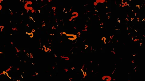 Red question mark symbols falling down w... | Stock Video | Pond5