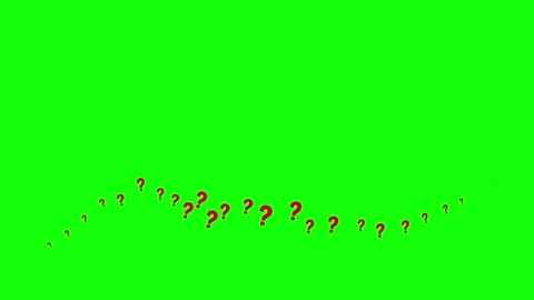 red question mark wave green | Stock Video | Pond5