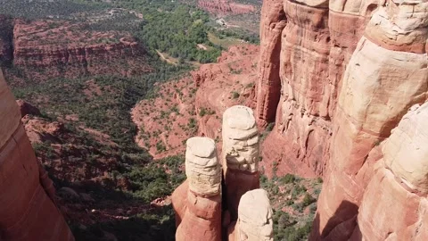 Red Rock Towers Aerial, Sedona Arizona |... | Stock Video | Pond5